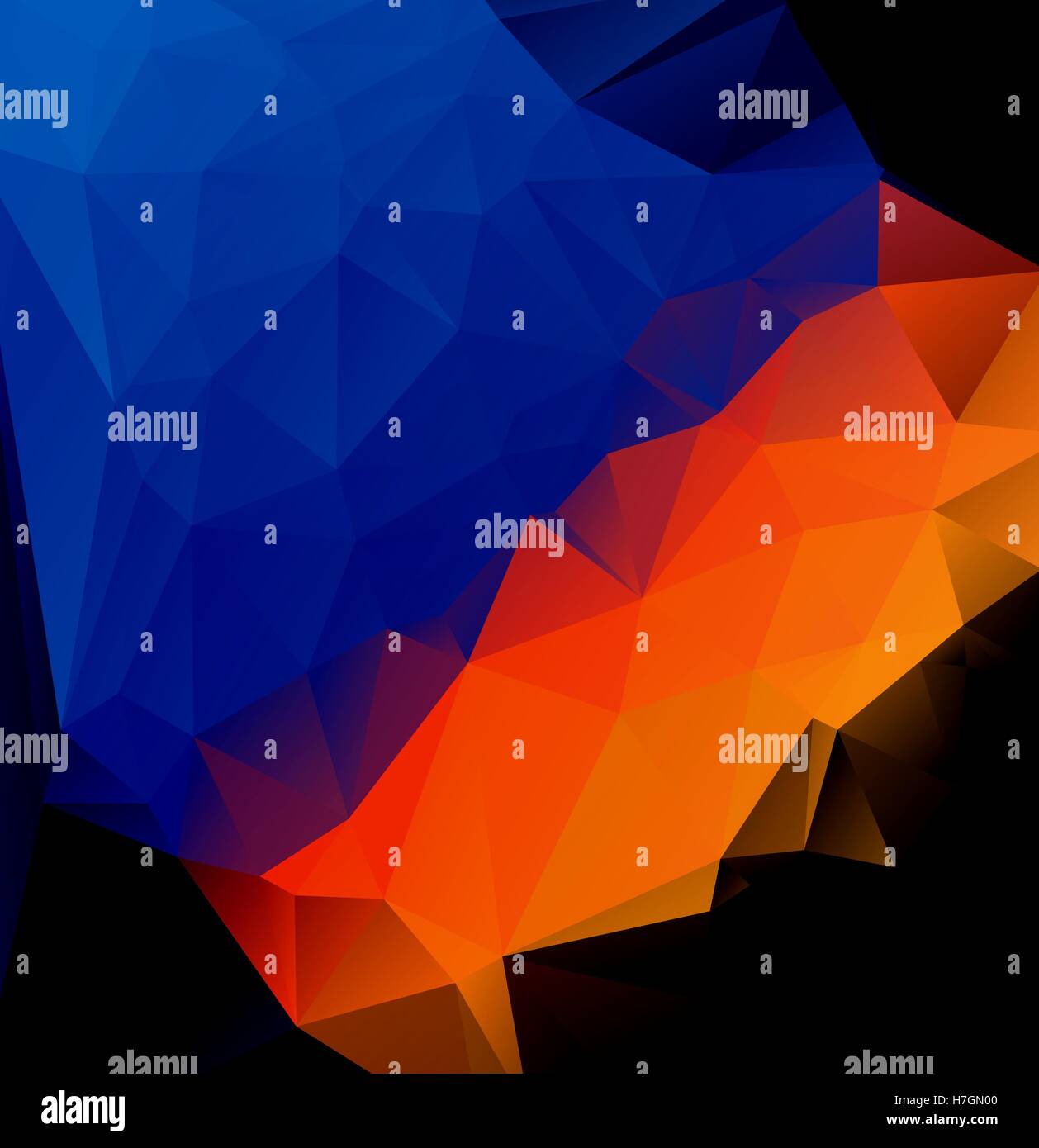 blue orange polygonal abstract vector background Stock Vector Image ...