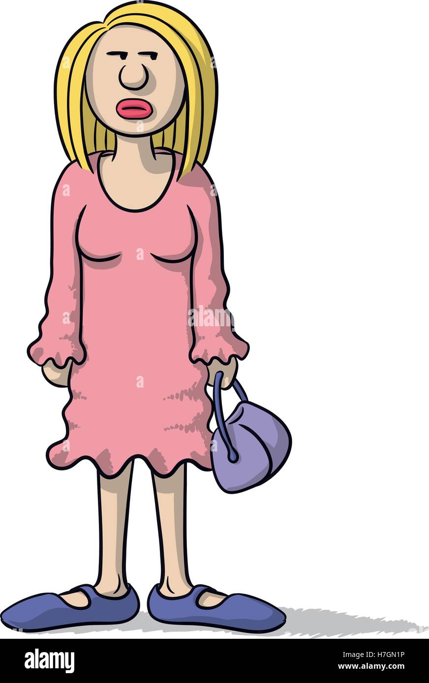 cartoon woman with a suspicious look Stock Vector Image & Art - Alamy