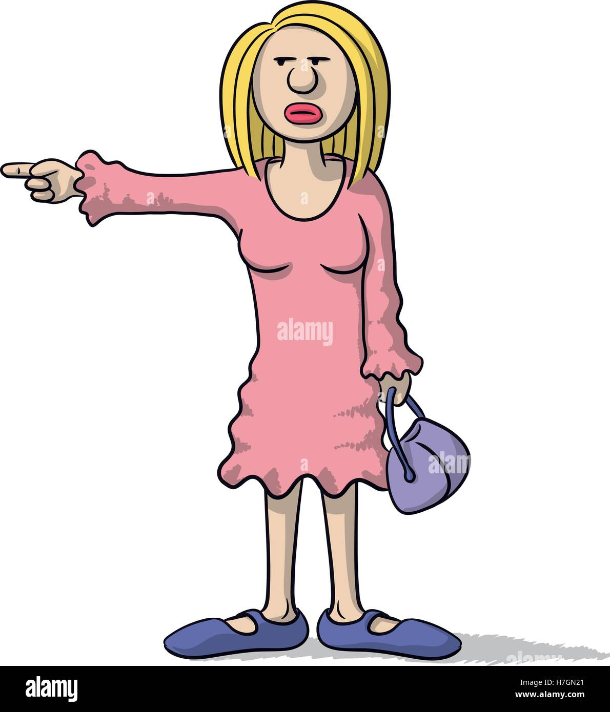 cartoon woman with a suspicious look indicates Stock Vector Image & Art ...