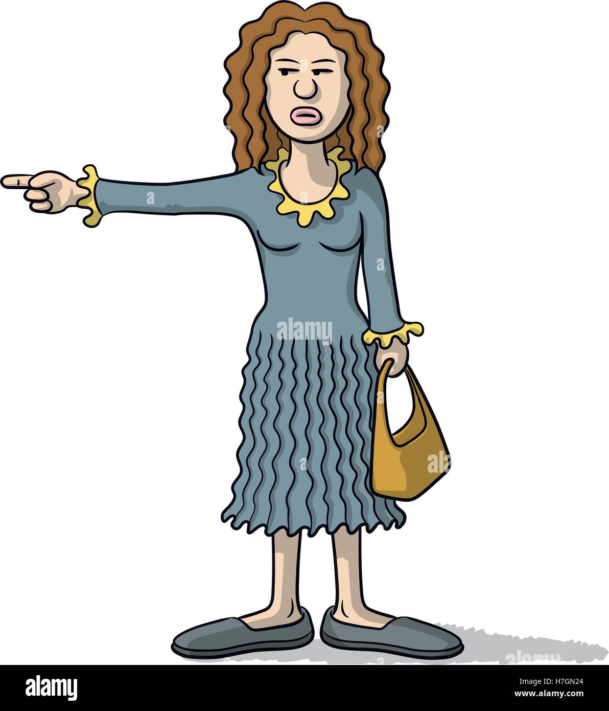 cartoon woman with a suspicious look indicates Stock Vector Image & Art ...