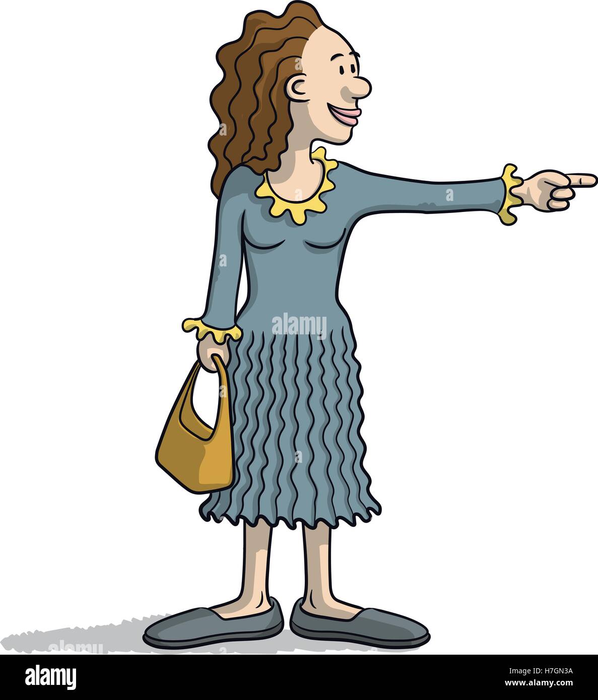 Cartoon laughing woman Stock Vector Images - Alamy