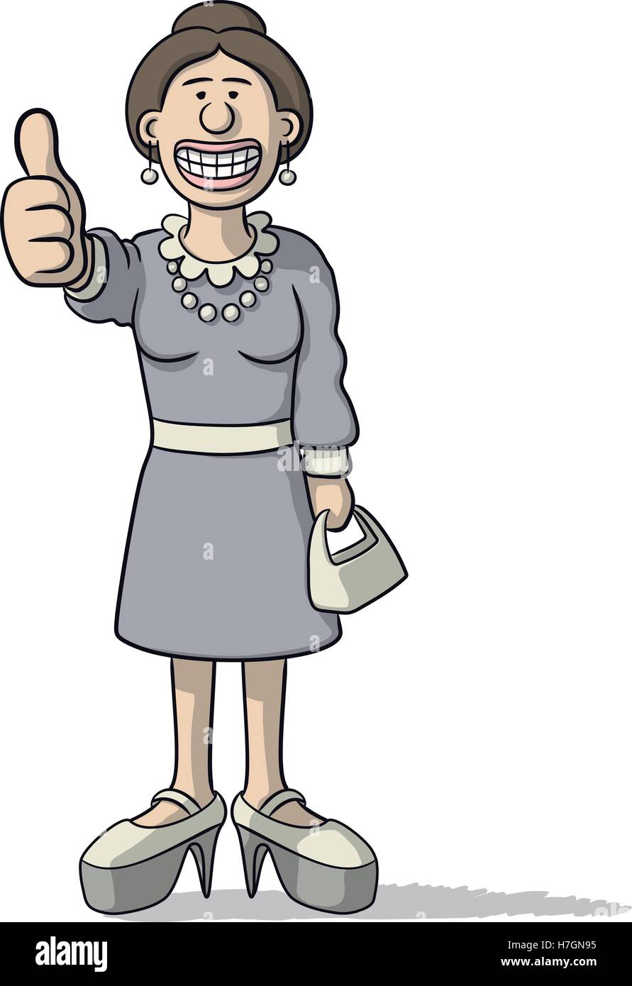 Approval cartoon Stock Vector Images - Alamy