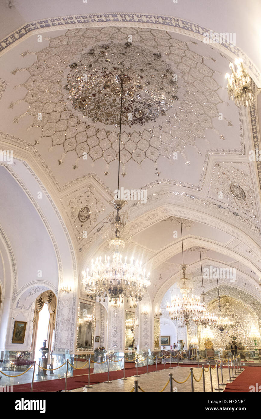 golestan palace main hall Stock Photo - Alamy