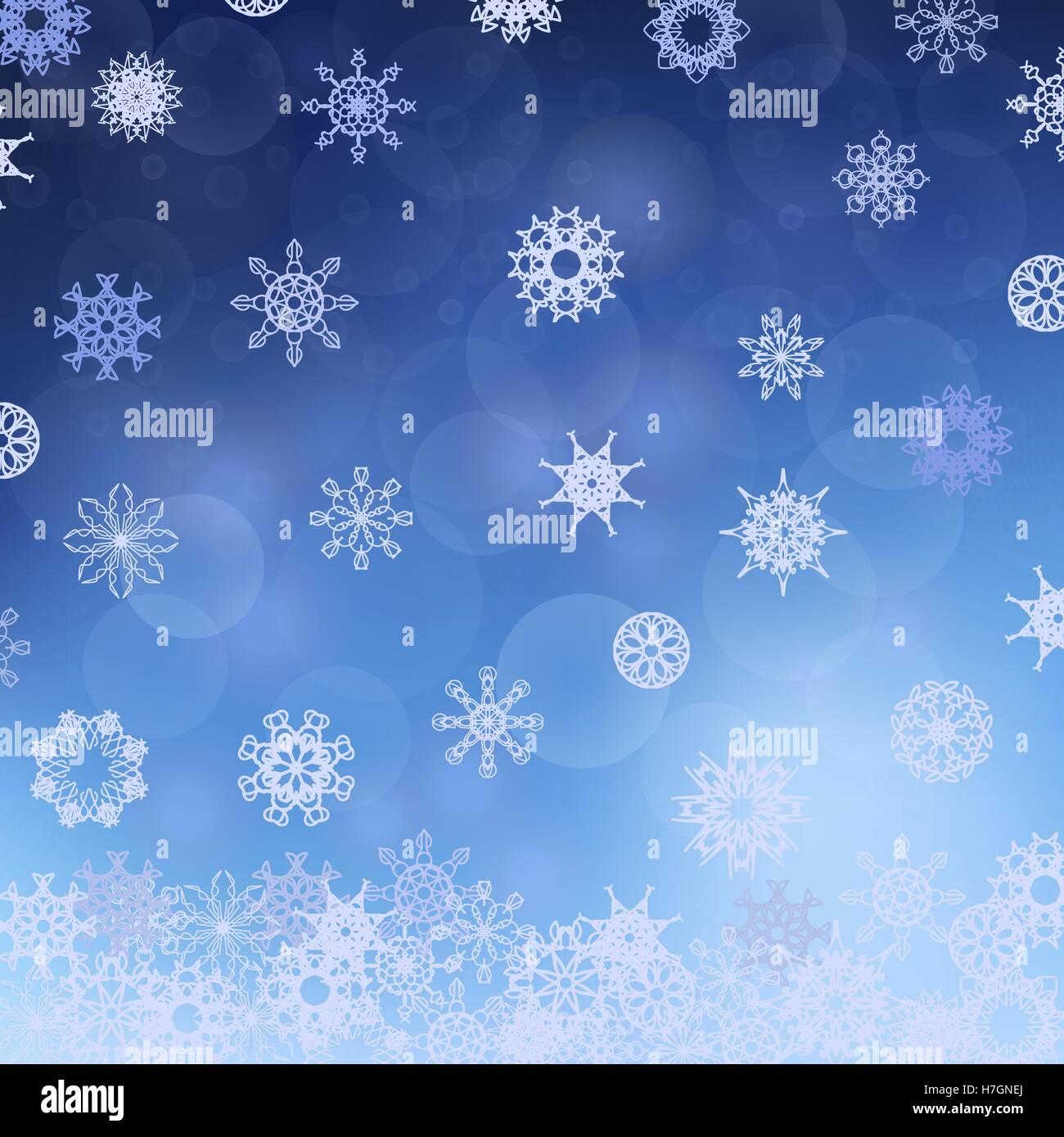 Winter Snowflake Blue Pattern Stock Vector Image & Art - Alamy