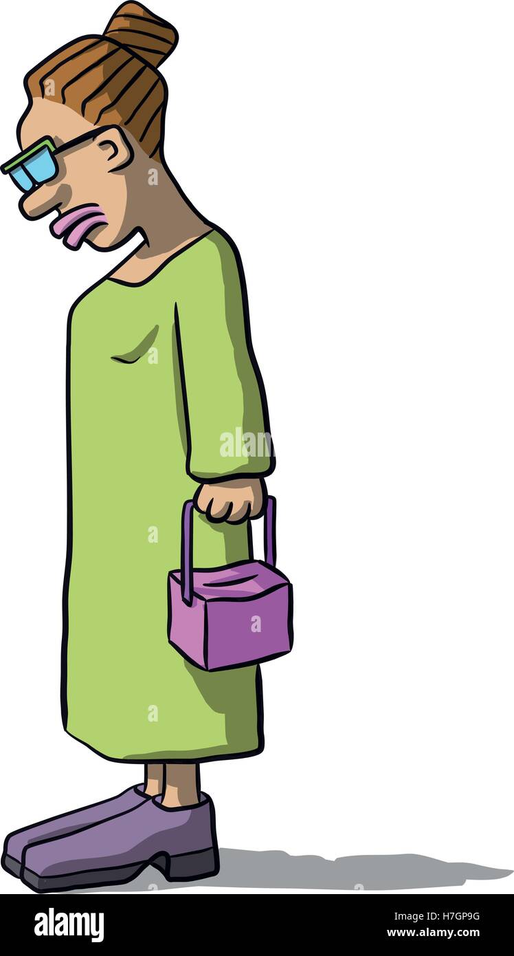 Illustration Woman Sad Cartoon High Resolution Stock Photography and ...
