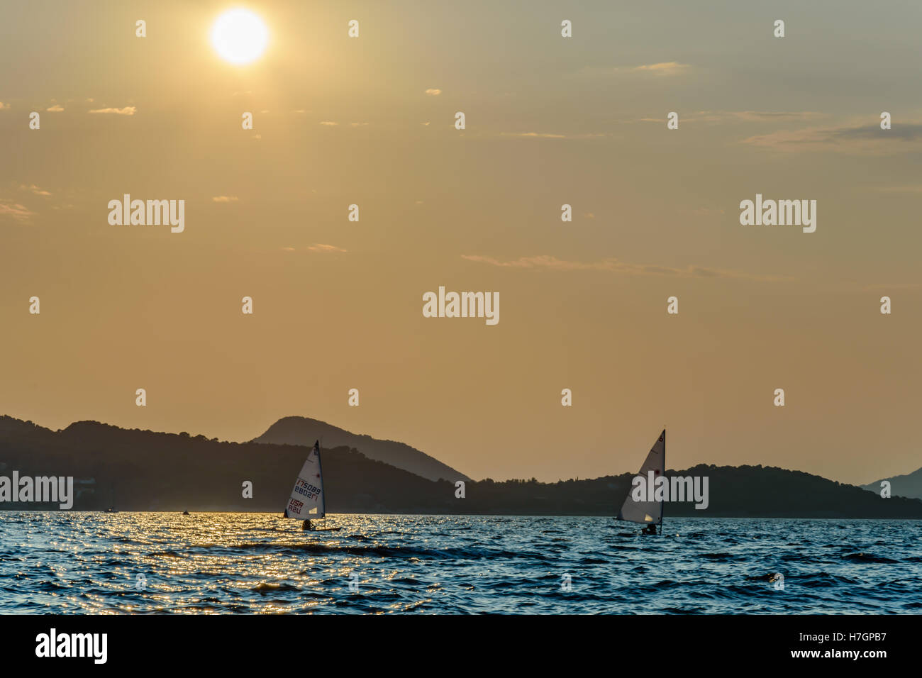 Windsurfing sunset hi-res stock photography and images - Alamy