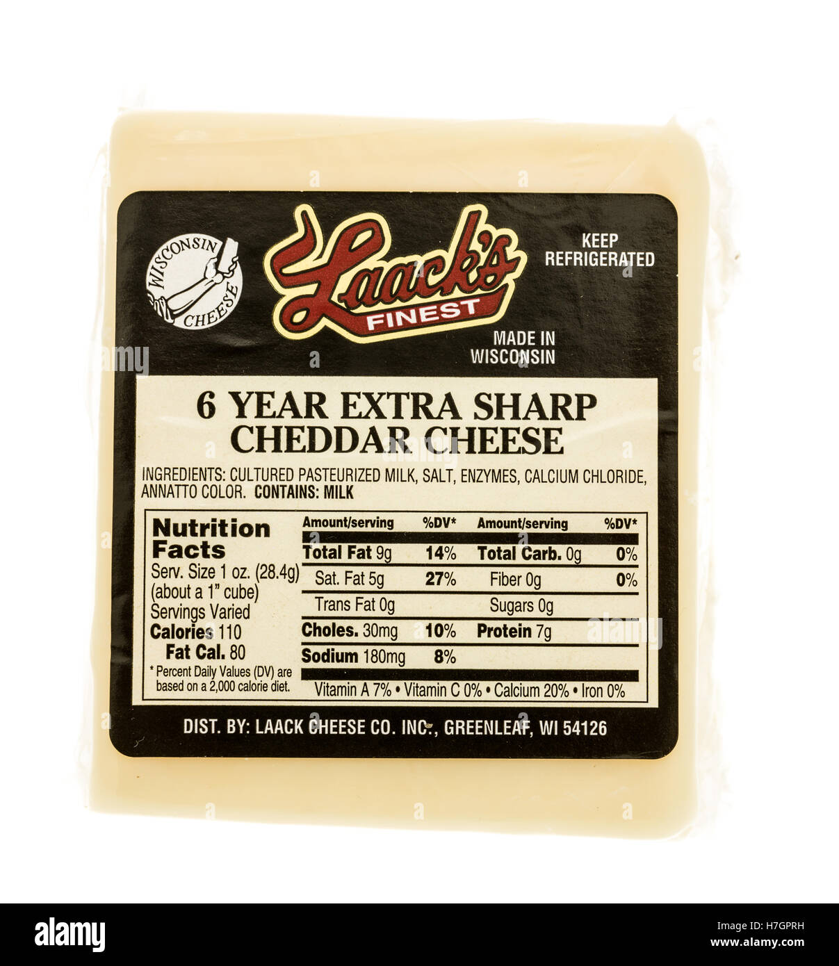 Cheddar cheese food label hi-res stock photography and images - Alamy