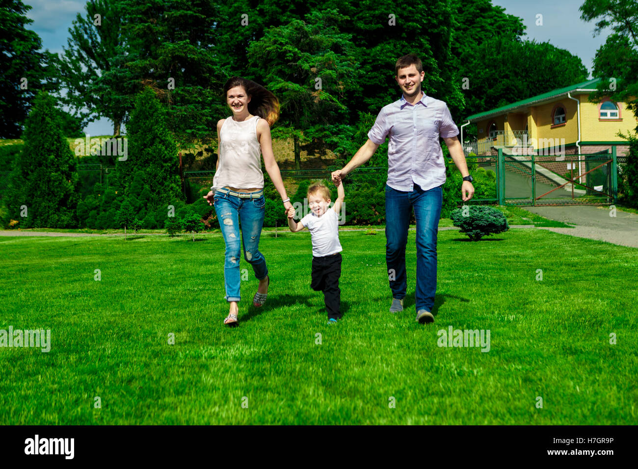 family - enjoying the life together Stock Photo - Alamy