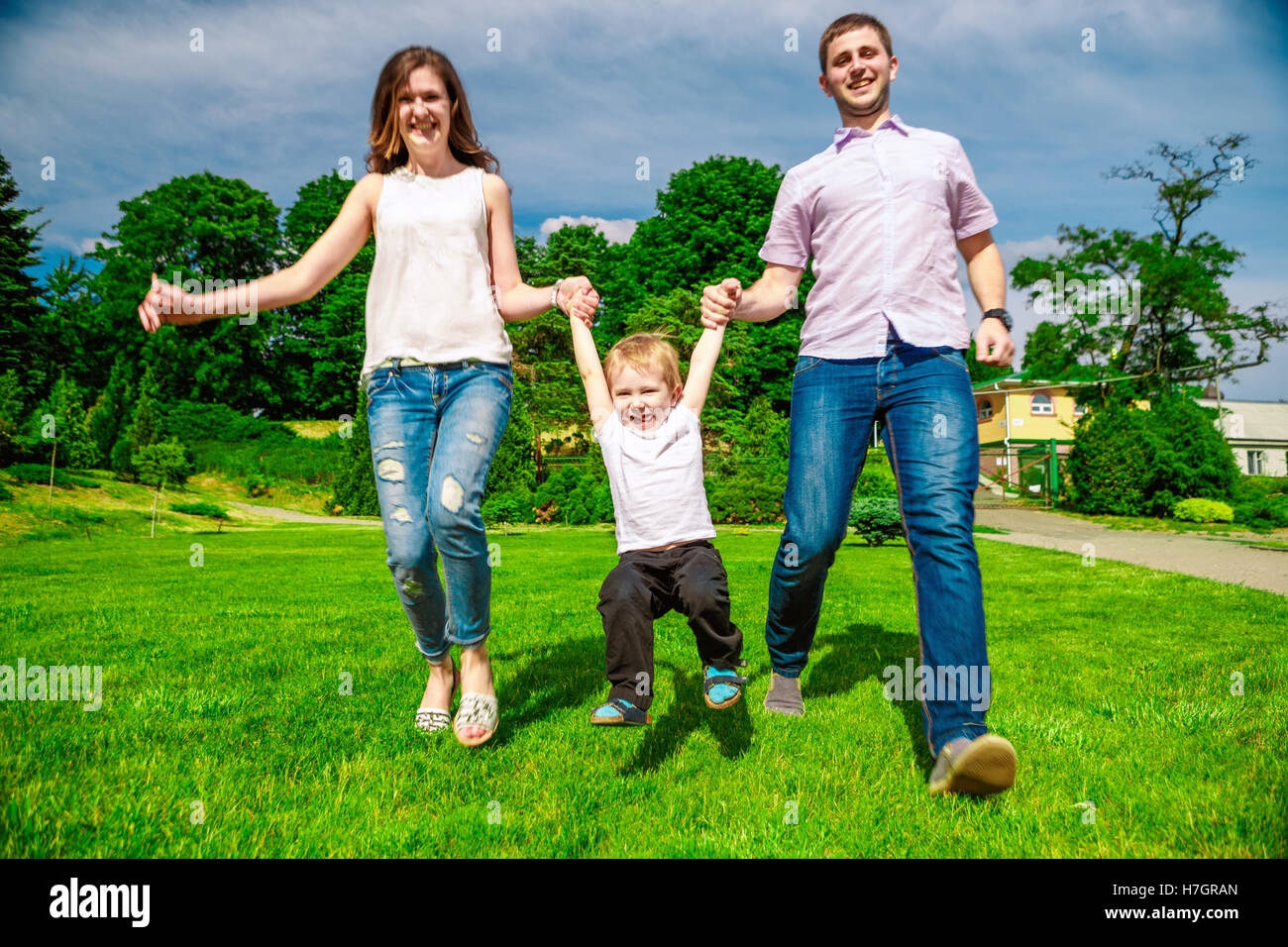 family - enjoying the life together Stock Photo - Alamy