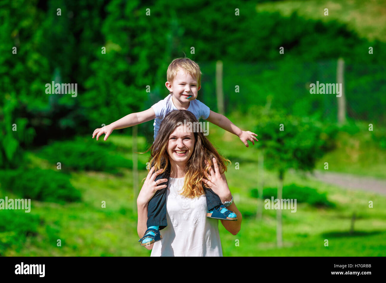 family - enjoying the life together Stock Photo - Alamy