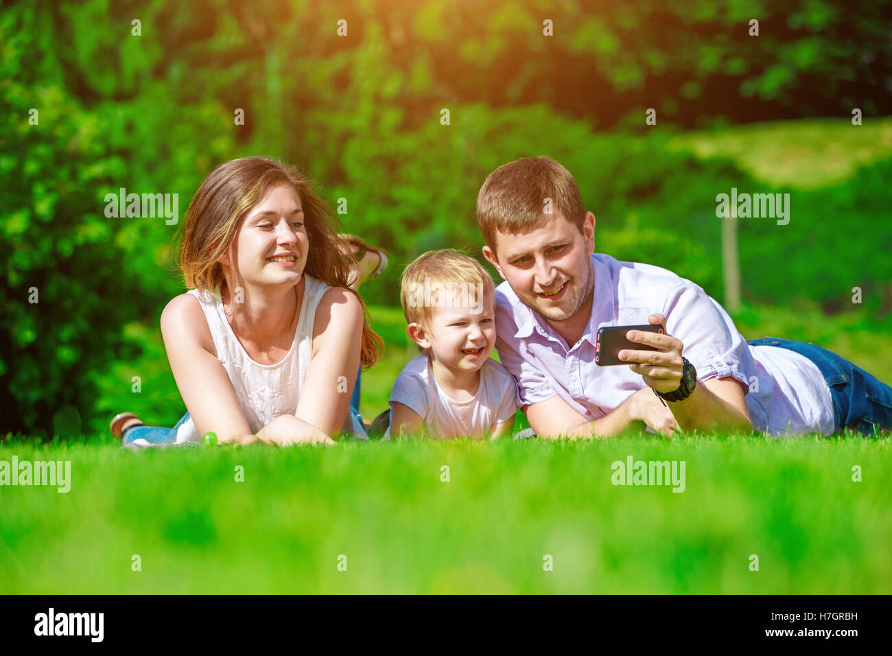 family - enjoying the life together Stock Photo - Alamy