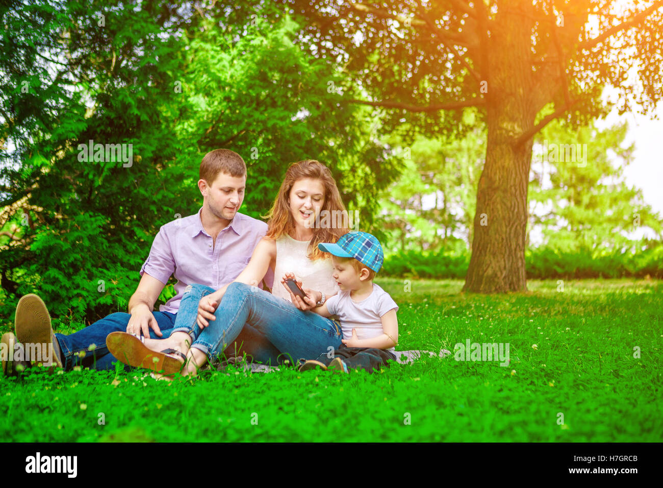 family - enjoying the life together Stock Photo - Alamy