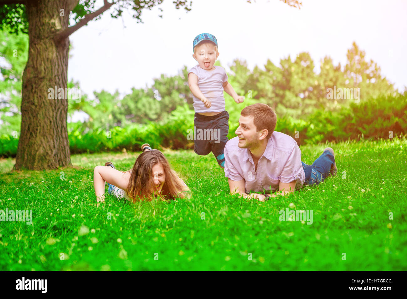 family - enjoying the life together Stock Photo - Alamy