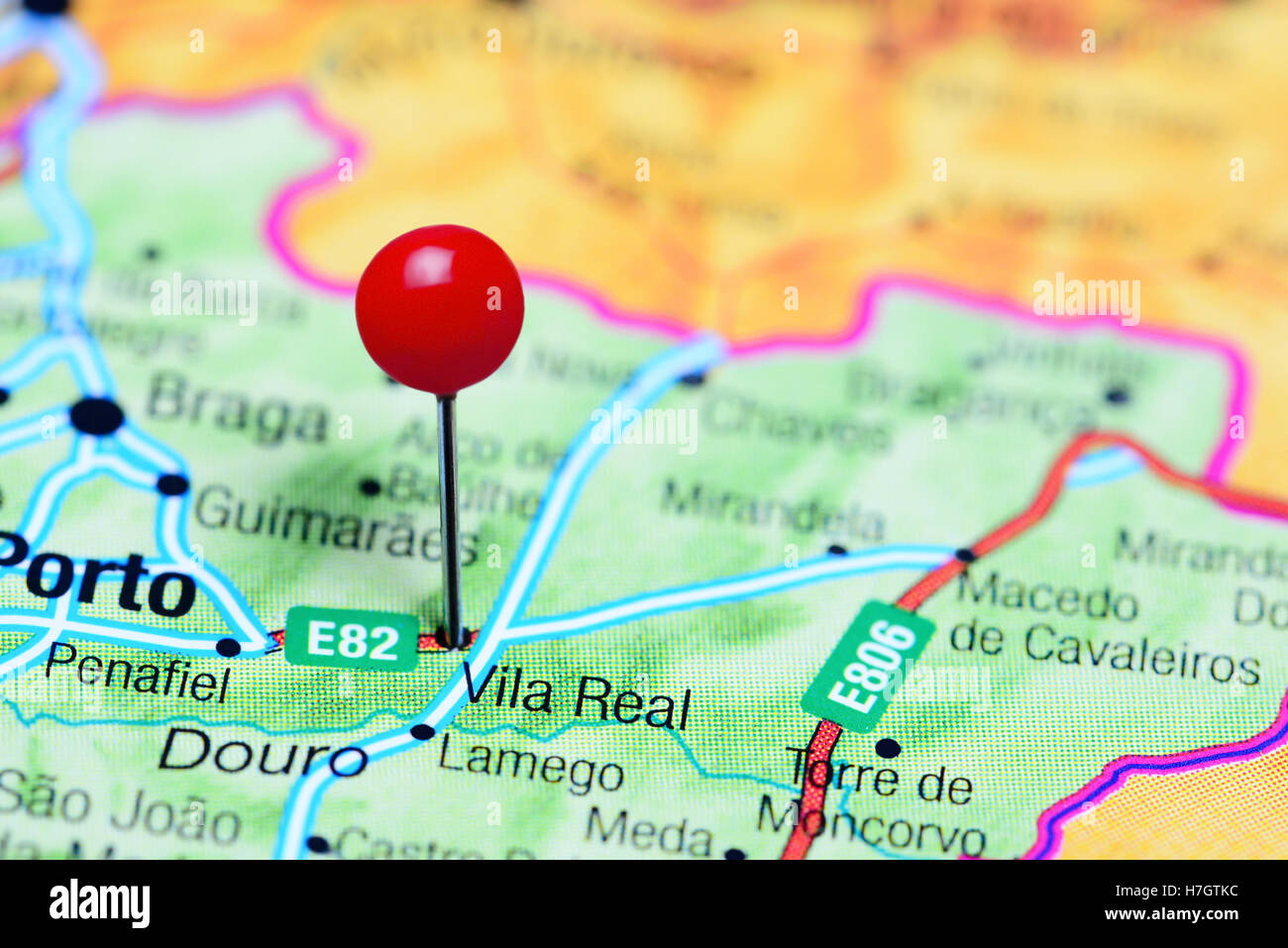 Vila real portugal on a map hi-res stock photography and images - Alamy