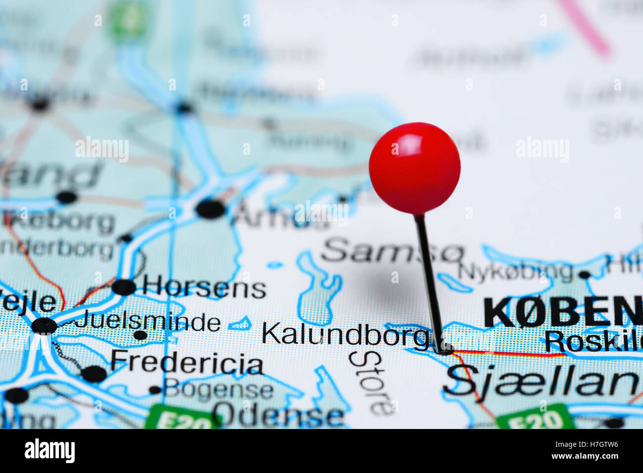 Kalundborg map hi-res stock photography and images - Alamy