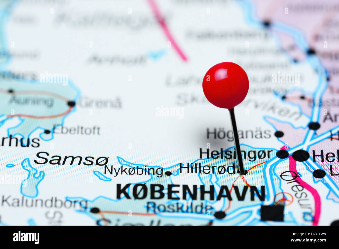 Hilleroed map hi-res stock photography and images - Alamy