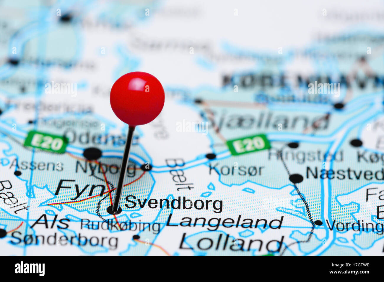 Svendborg map hi-res stock photography and images - Alamy