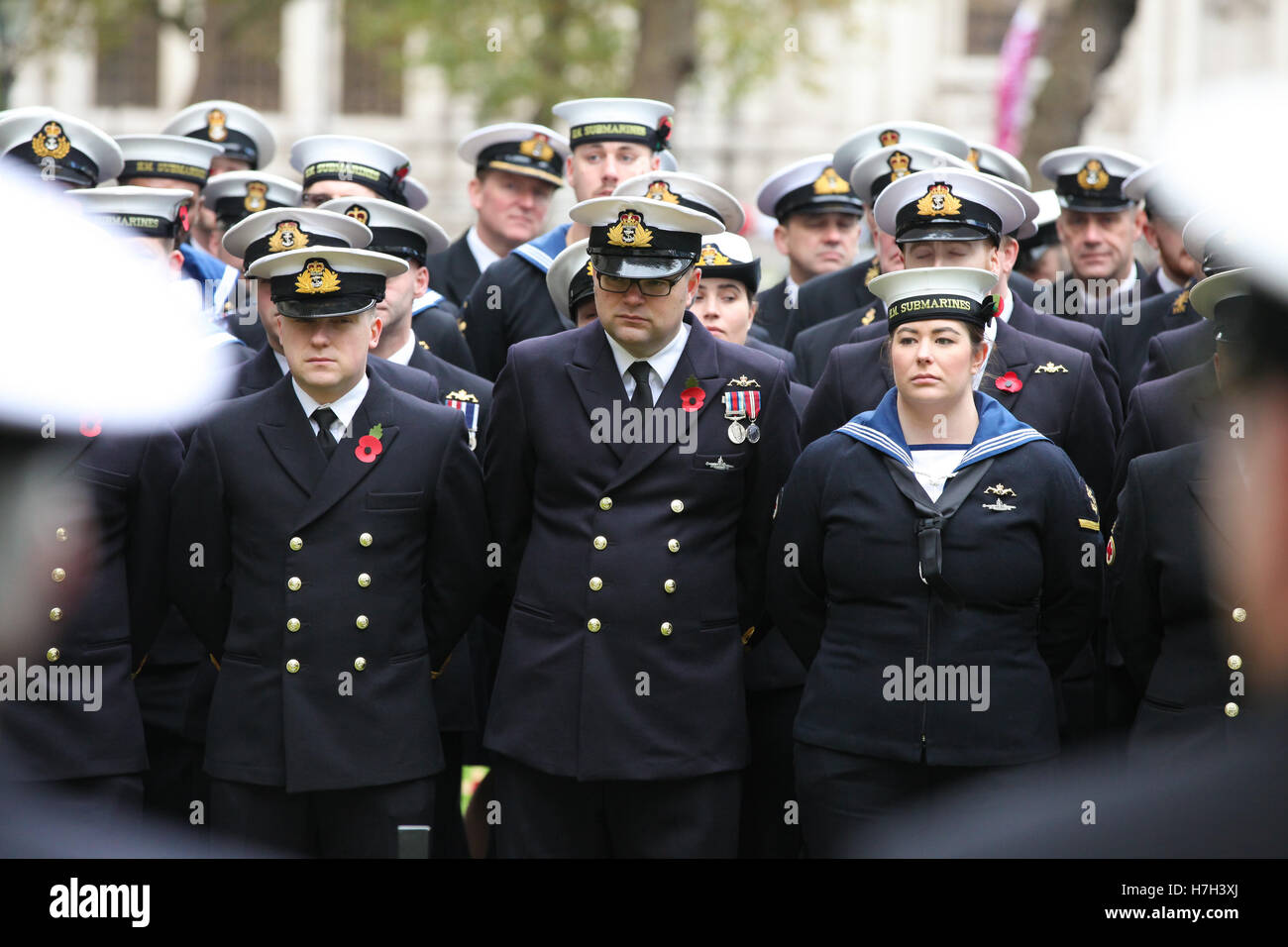 London, UK. 5th Nov, 2016. Members of British Royal Navy held a ...