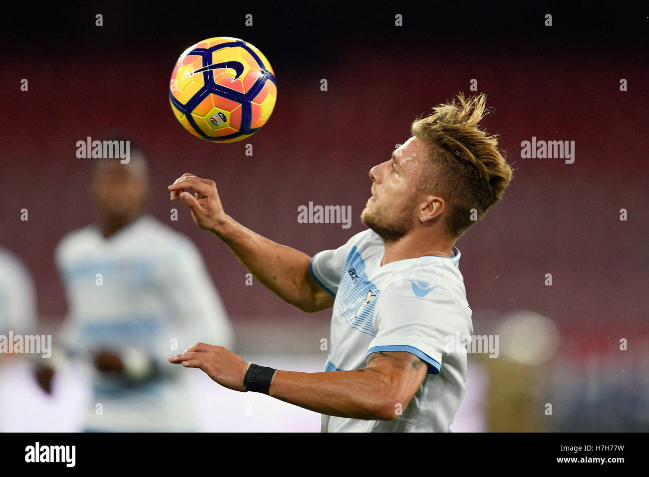 Napoli, Italy. 05th Nov, 2016. Ciro Immobile of Lazio in action during ...