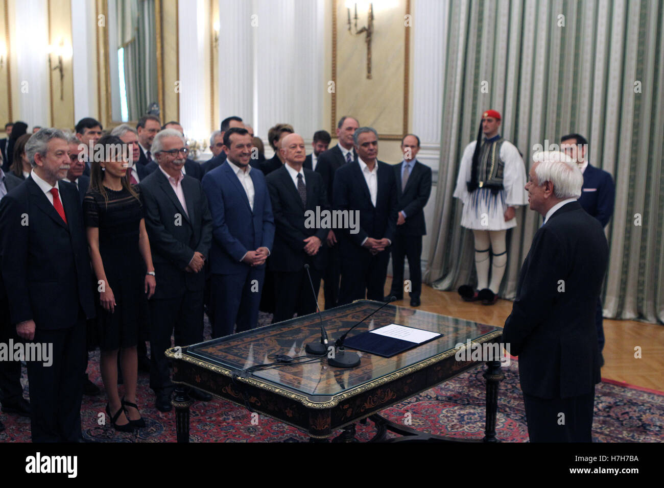 Cabinet of greek government hi-res stock photography and images - Alamy
