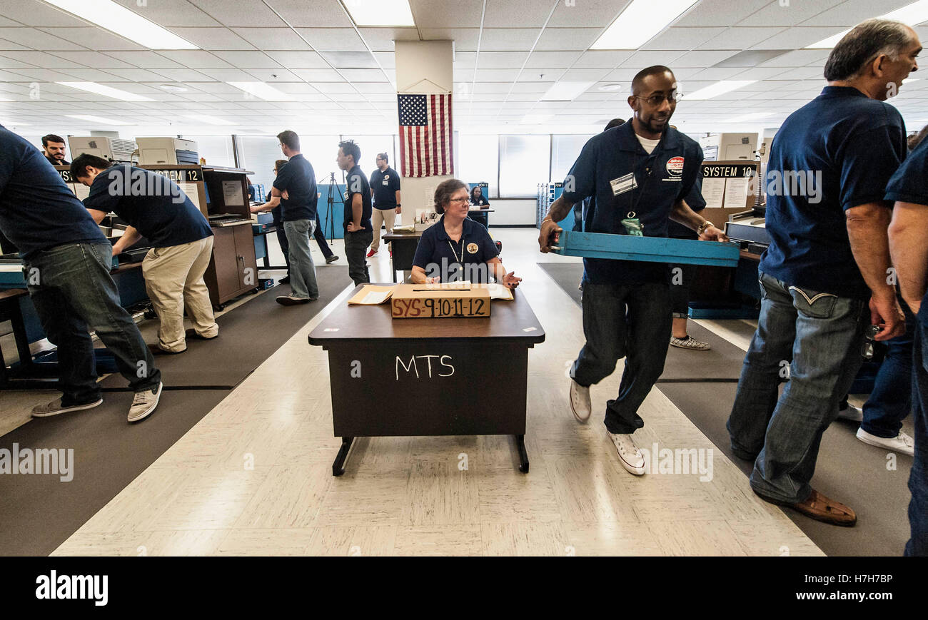Norwalk, California, USA. 05th Nov, 2016. The ballot tabulation room at ...