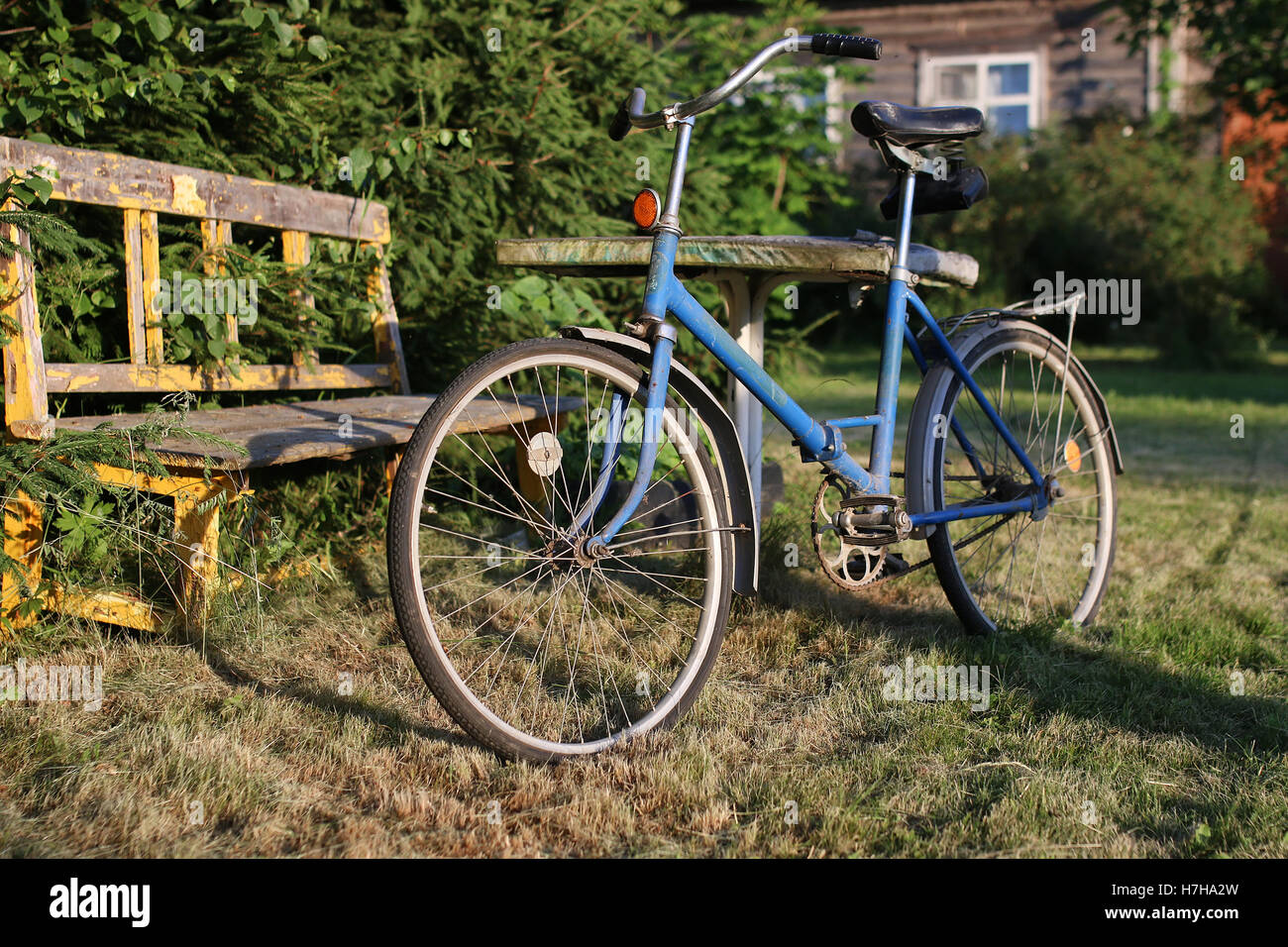 bicycle on a rural nature Stock Photo - Alamy