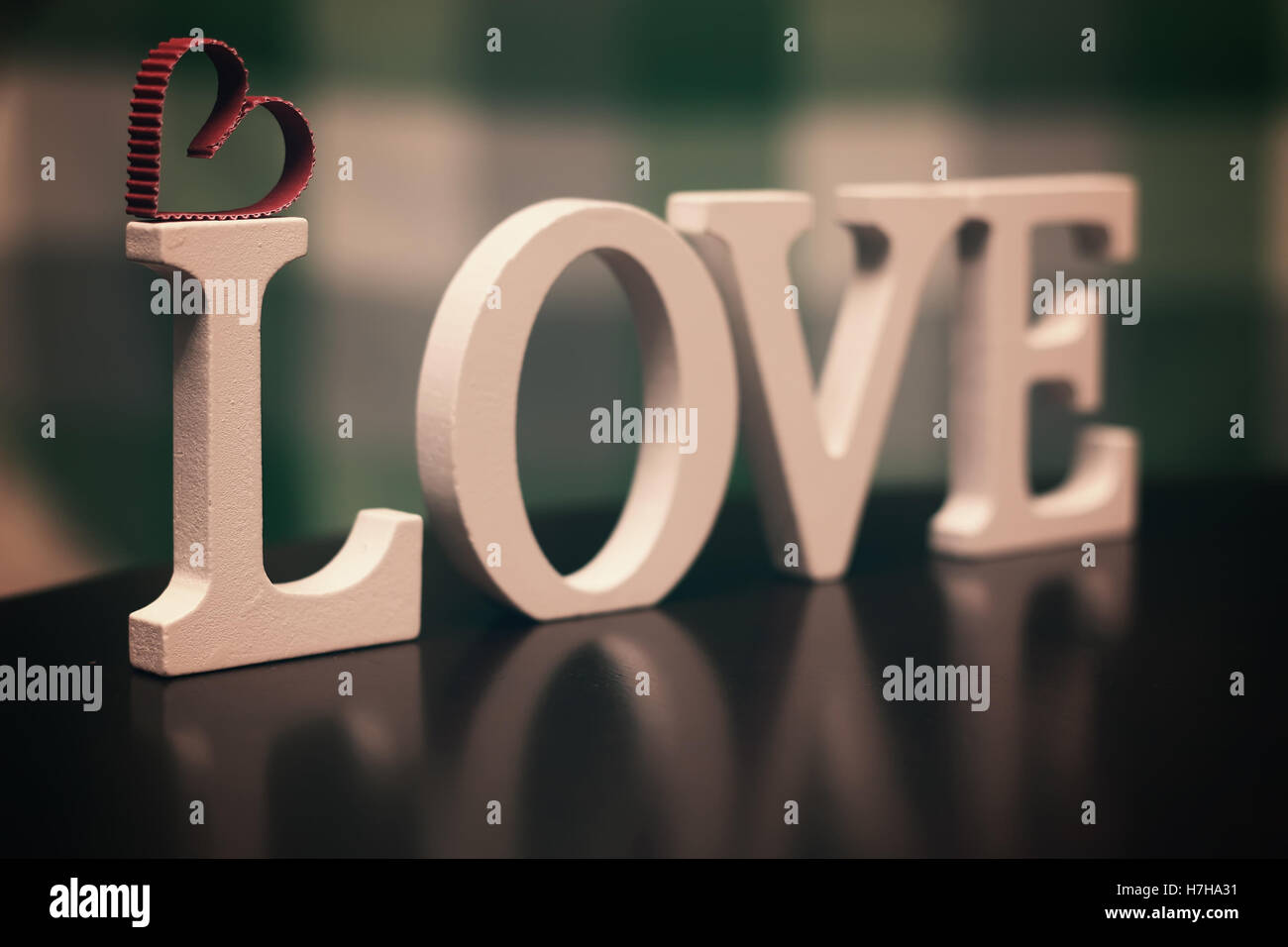 love shape text letter Stock Photo - Alamy