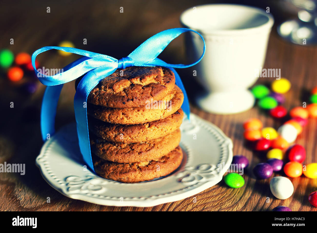 chocolate cookies ribbon candy Stock Photo - Alamy