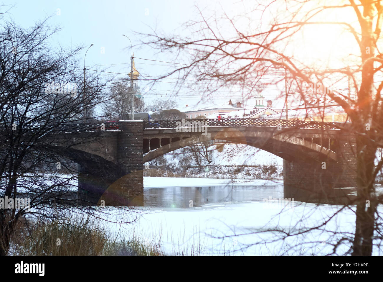 city landscape architecture winter Stock Photo - Alamy