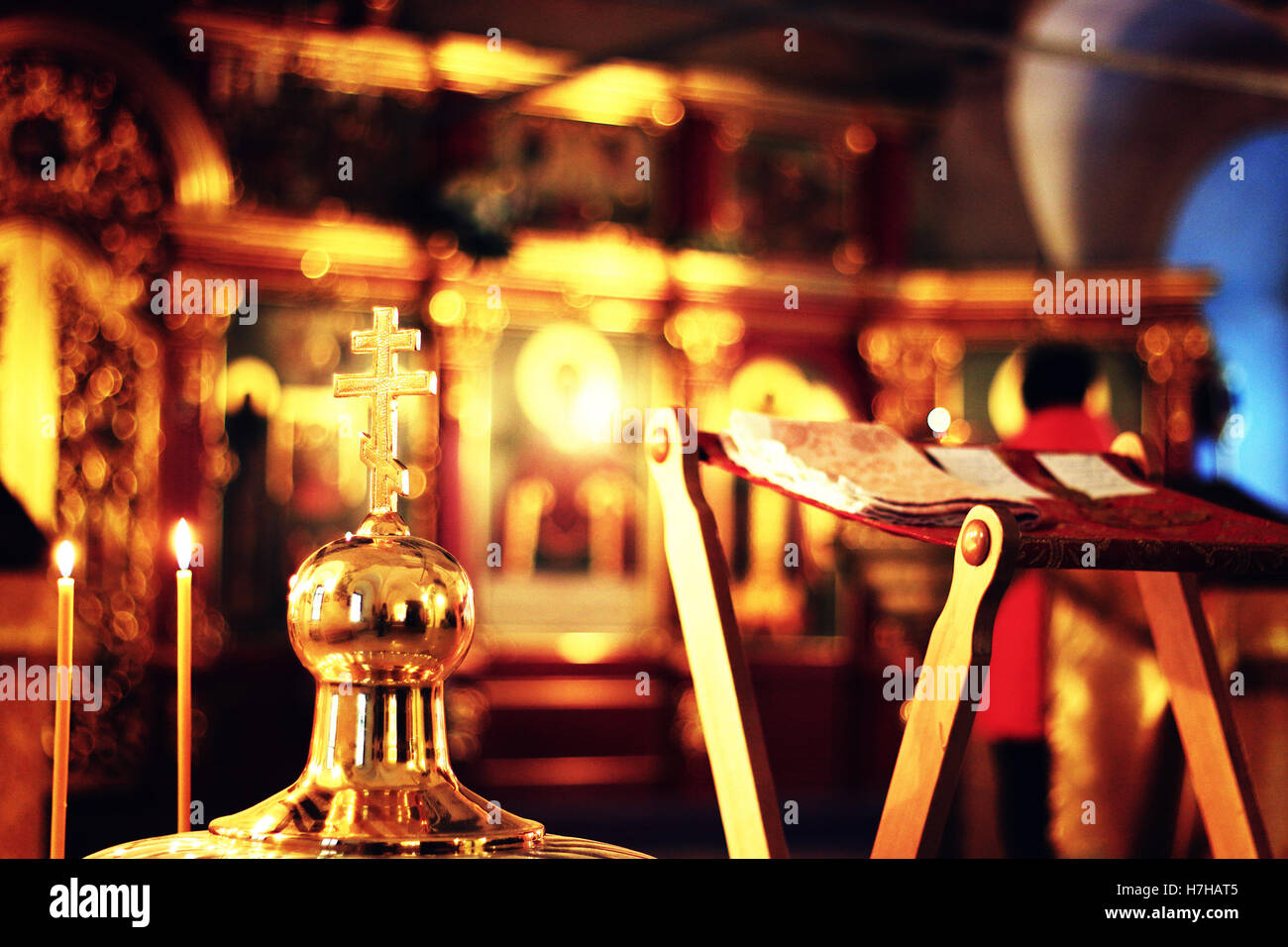 Church service crosses Stock Photo - Alamy