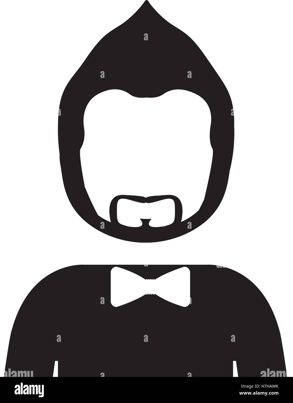 avatar male man social user icon over white background. vector ...