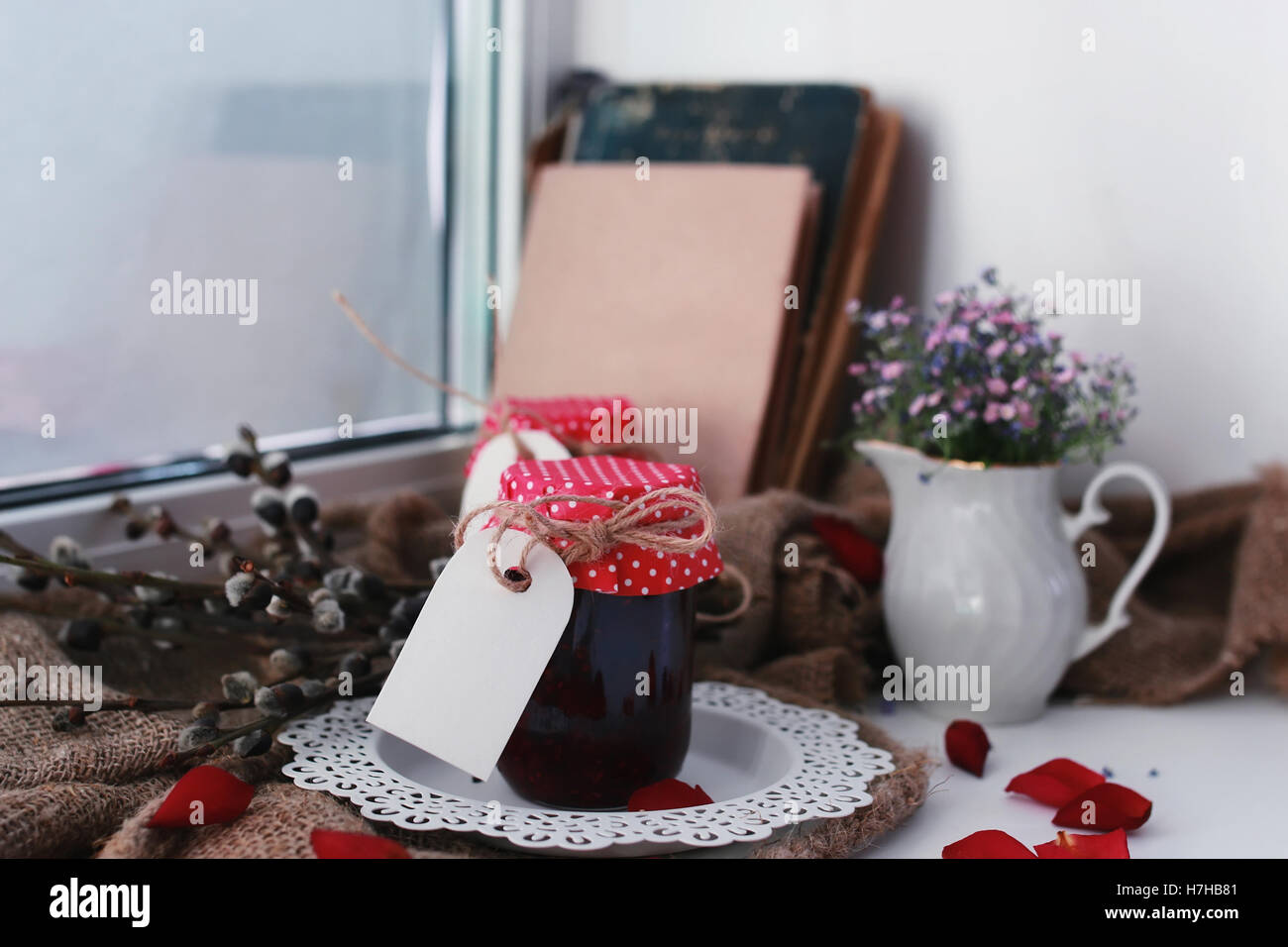 rustic homemade jam Stock Photo - Alamy