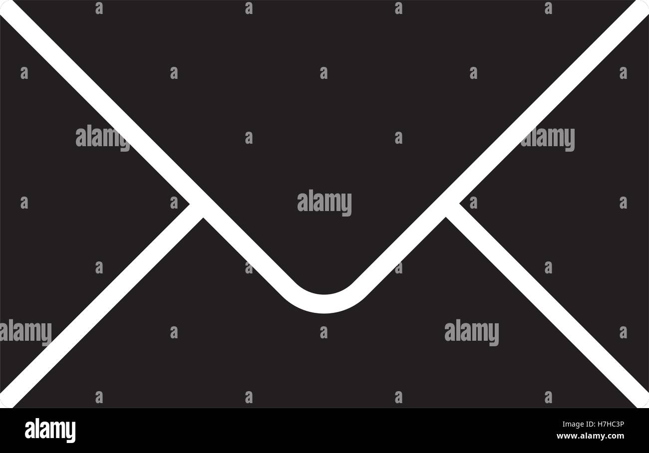 mail envelope icon over white background. vector illustration Stock ...