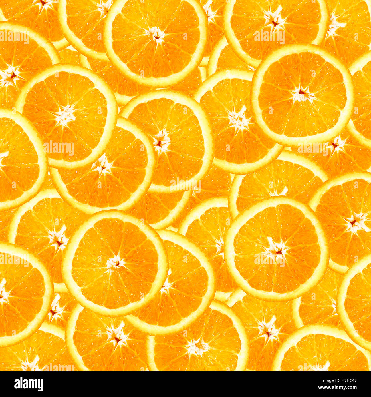 Overlapping slices of oranges arranged into background Stock Photo - Alamy
