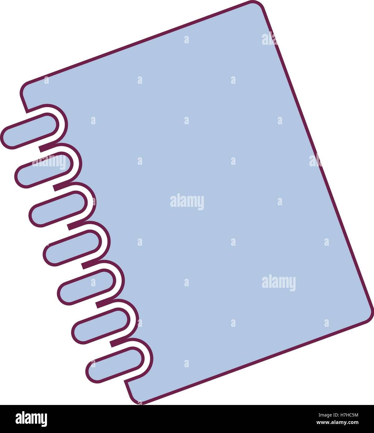 purple notebook icon over white background. vector illustration Stock ...