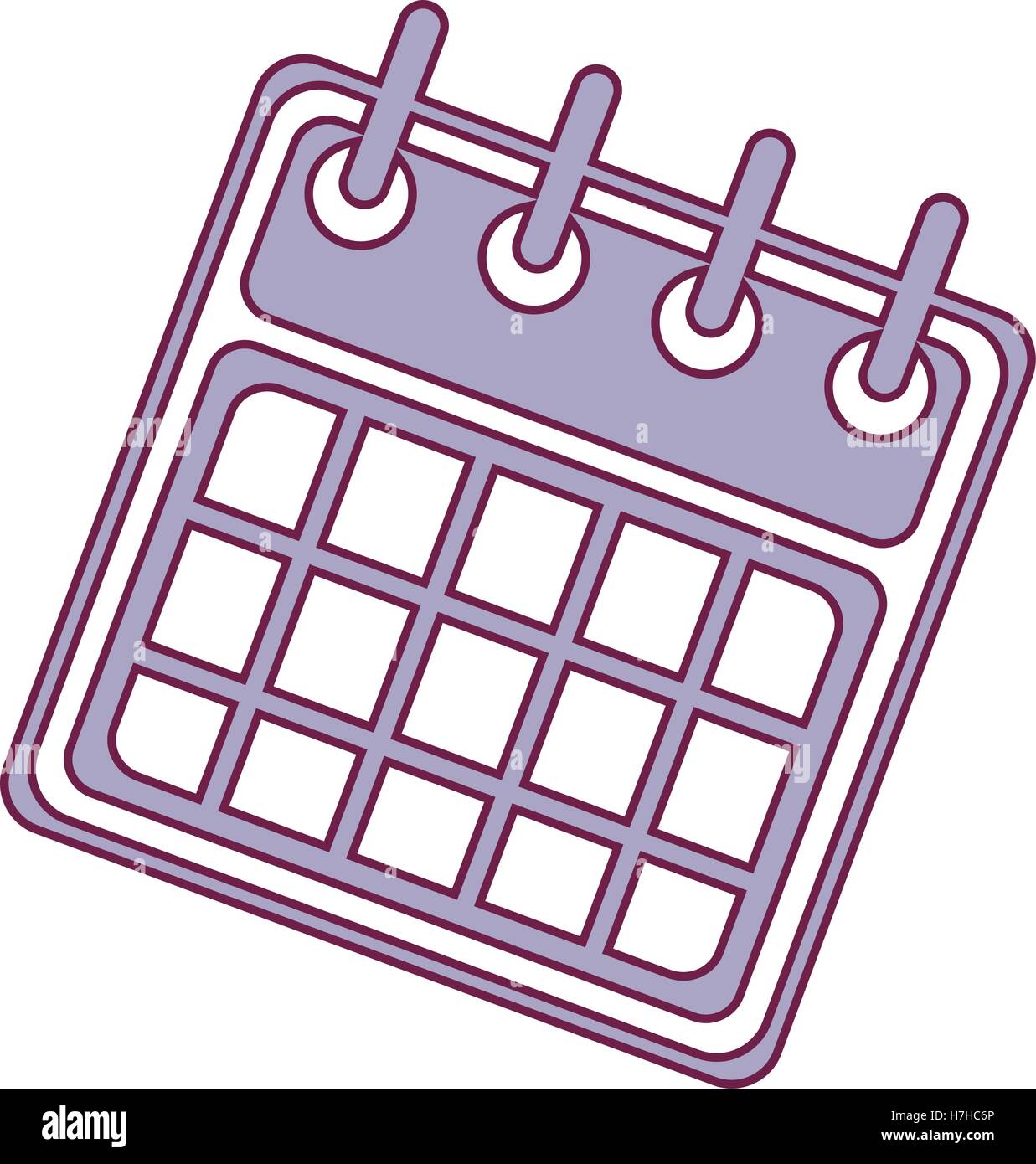 calendar planner icon over white background. vector illustration Stock ...