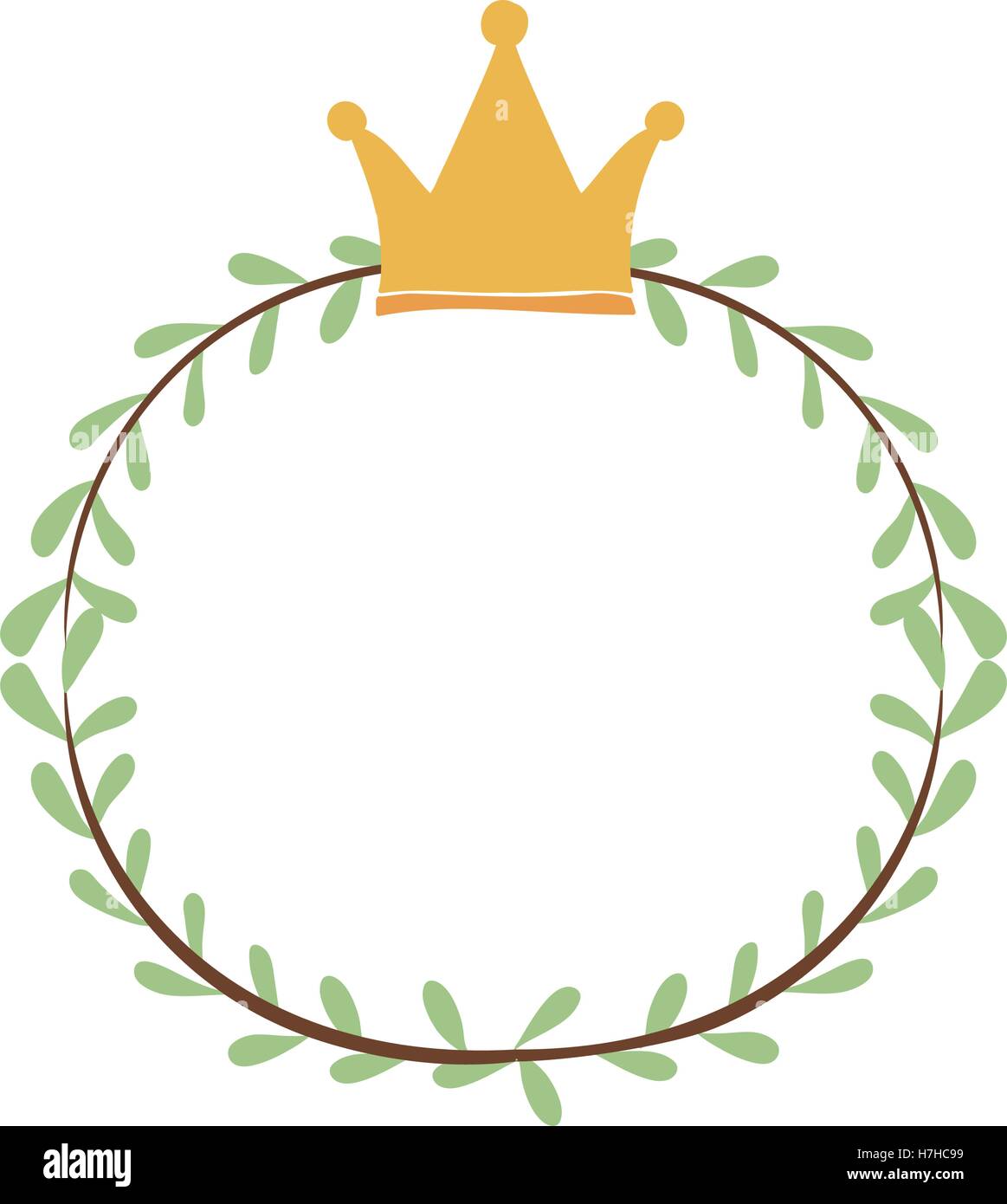Green Gold Crown Background