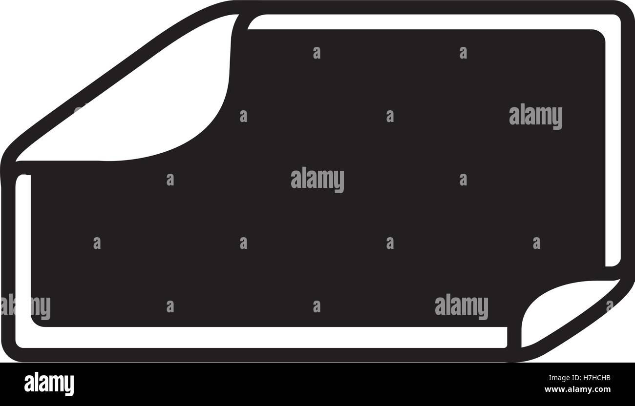 Square note icon over Stock Vector Images - Alamy