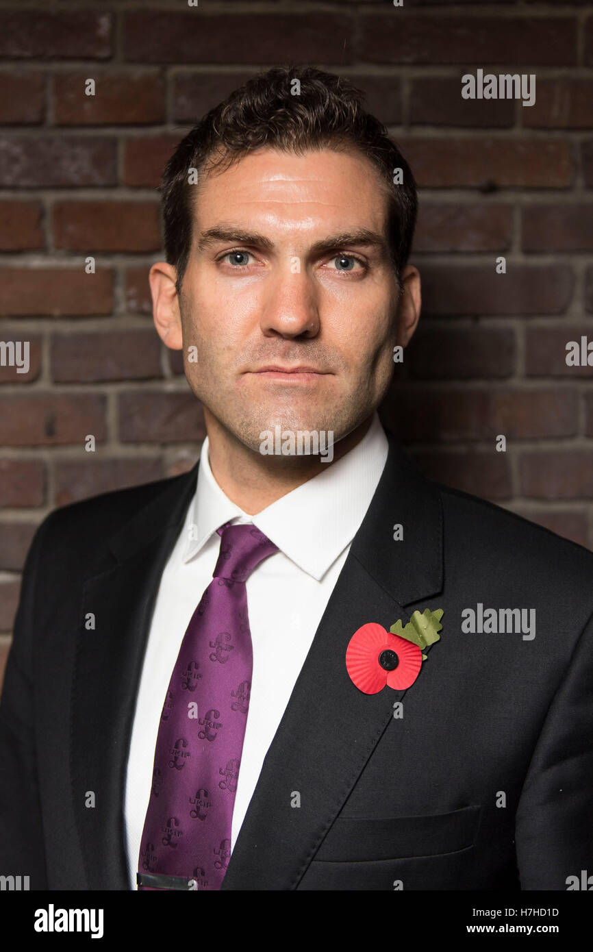 John Rees-Evans speaks during a UKIP (UK Independence Party) hustings ...