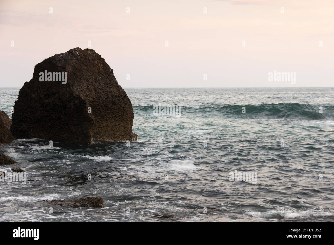 rock in the coast of the north of spain Stock Photo - Alamy