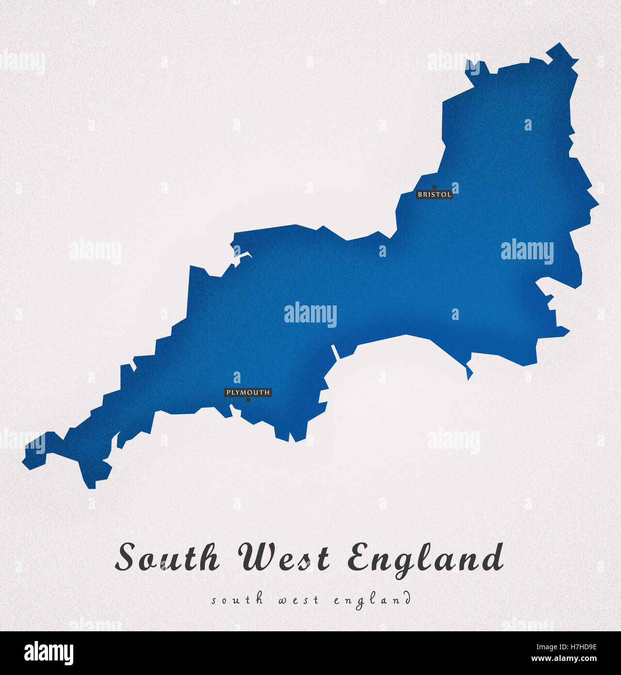 South england map hi-res stock photography and images - Alamy
