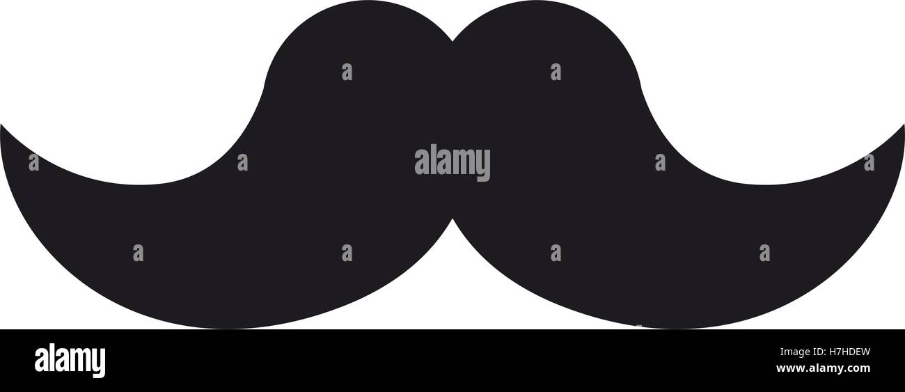 man mustache icon over white background. gentleman symbol. vector ...