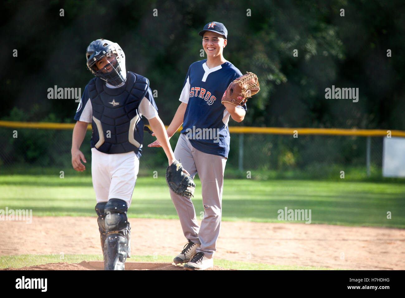 Baseball pitcher catcher hi-res stock photography and images - Alamy