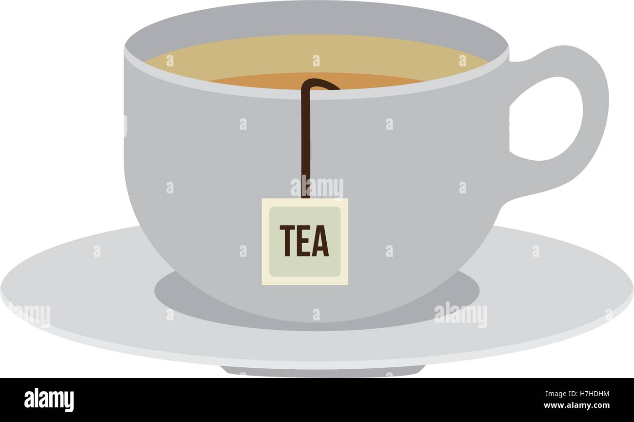 white coffee tea drink icon over white background. vector illustration ...