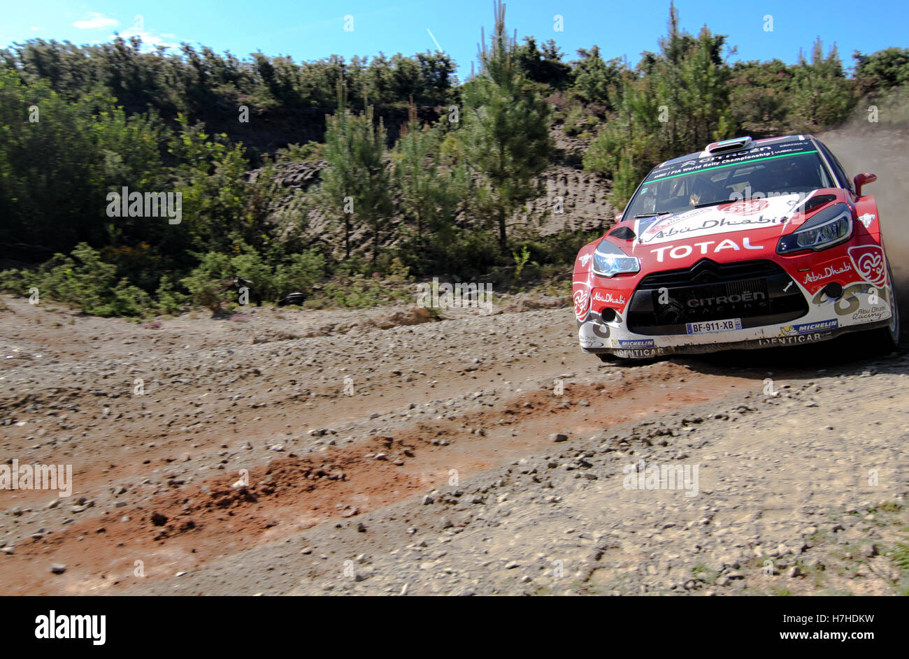 Image captured during wrc - world rally championship in Portugal Stock ...