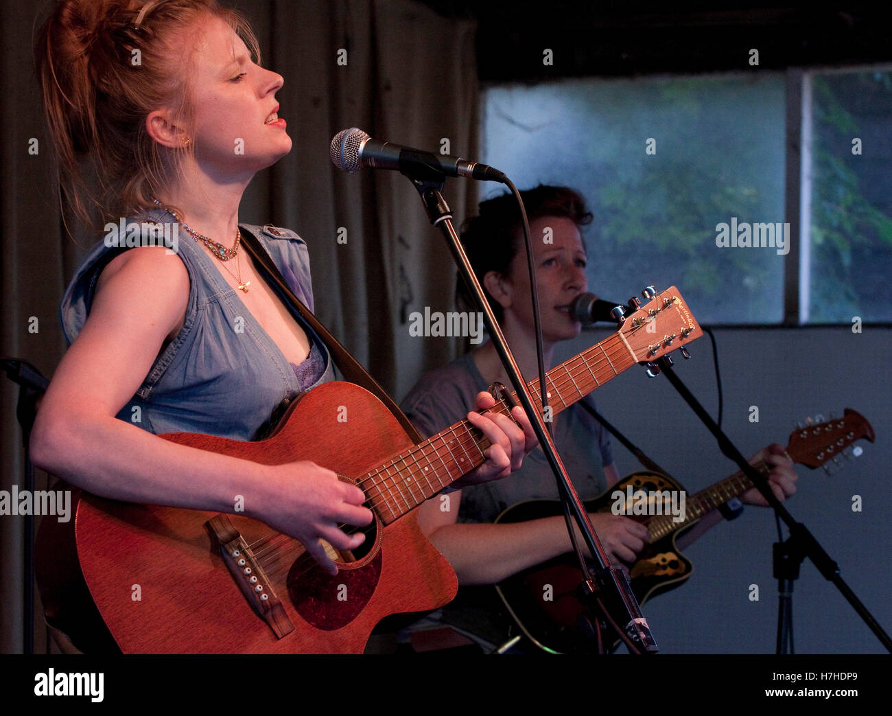 Actress and musician Bryony Afferson performing at the Maverick ...
