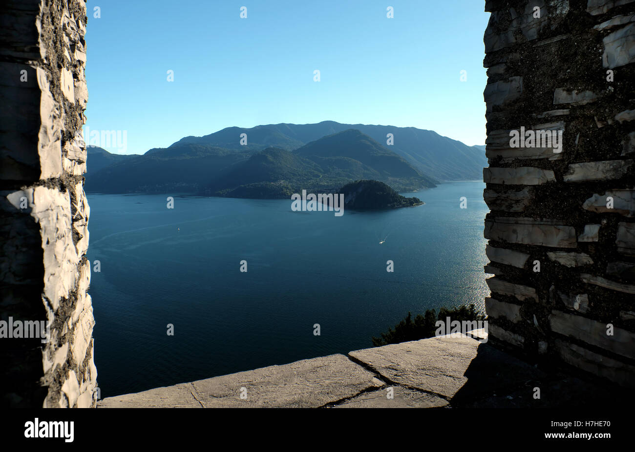 Lake Como from Castle above Varenna Stock Photo - Alamy