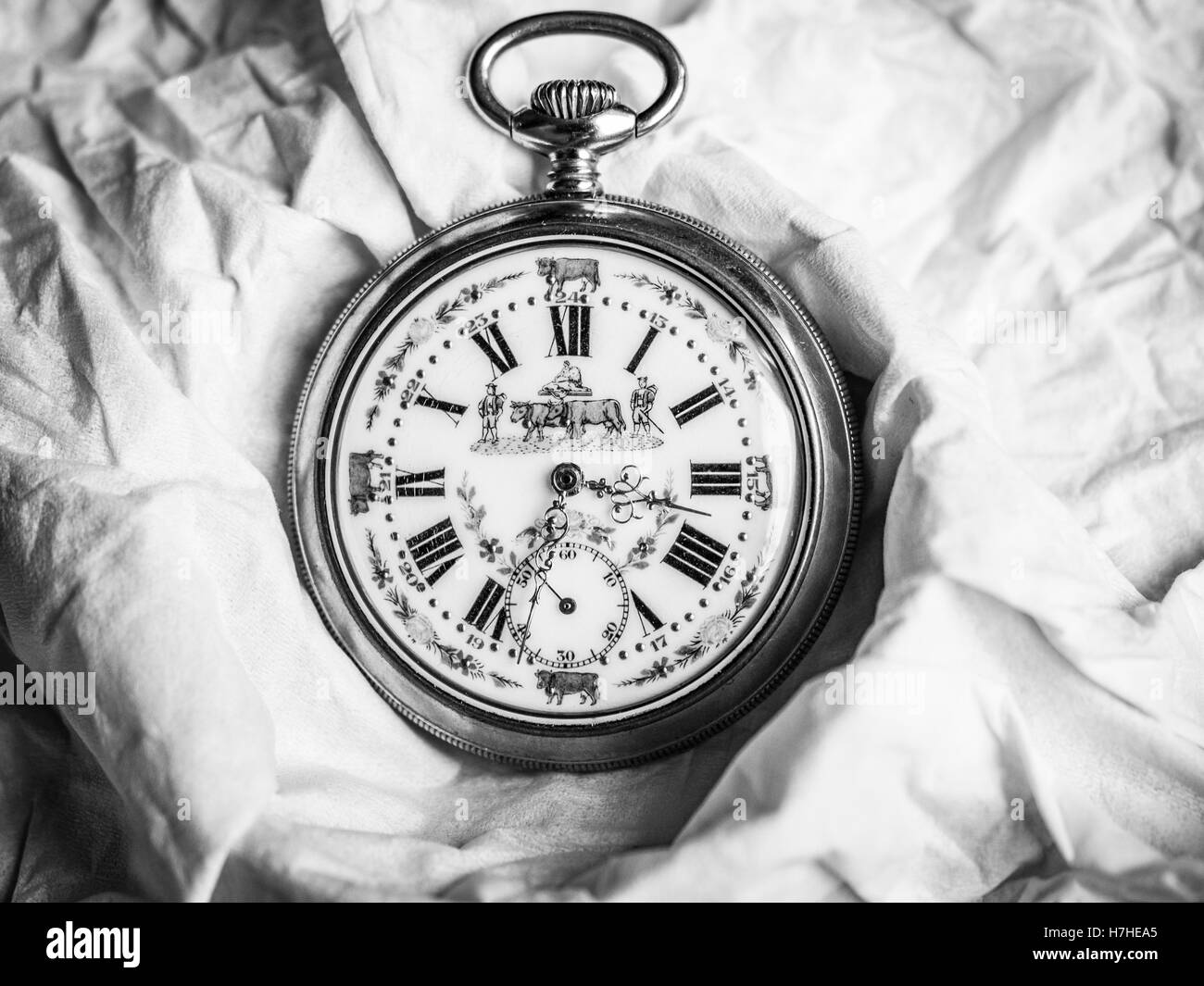 Clock face Black and White Stock Photos & Images - Alamy