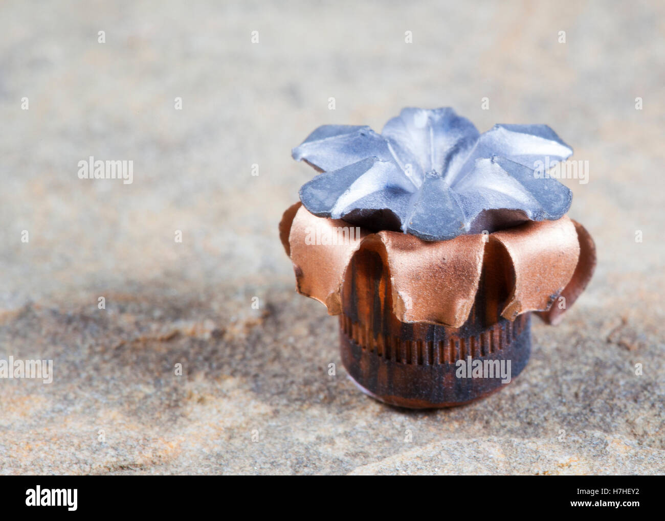 Bullet impact on metal hi-res stock photography and images - Alamy