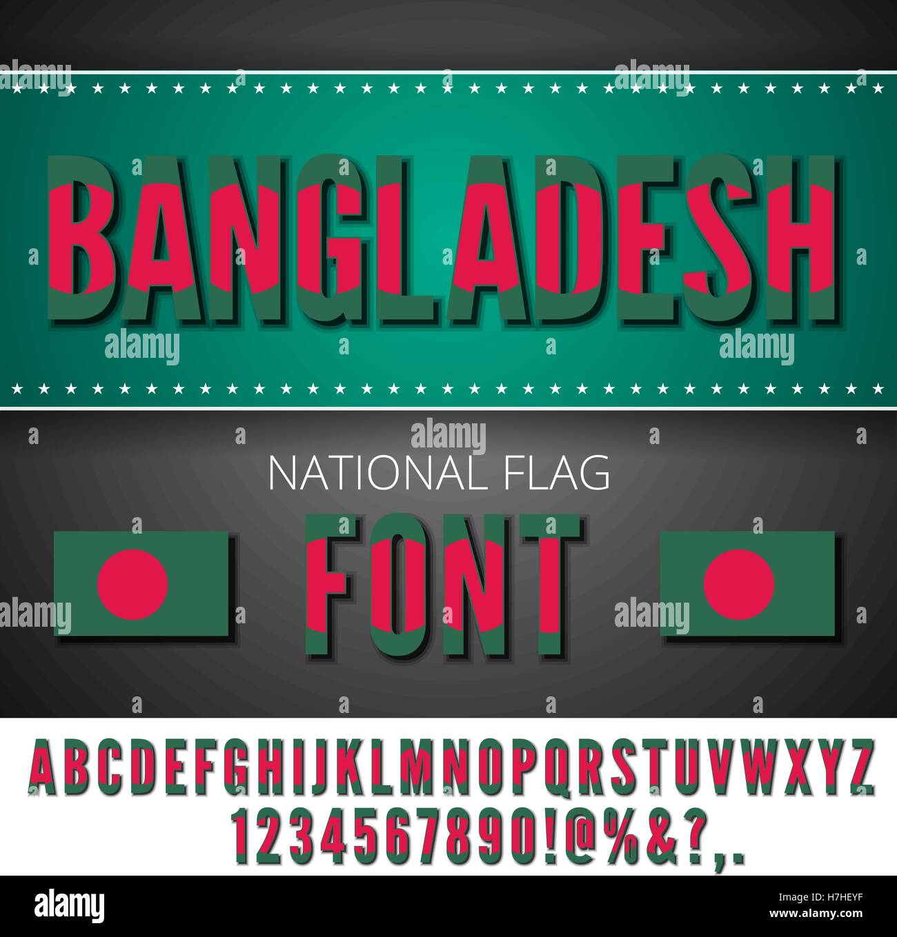 National Flag Font Stock Vector Image & Art - Alamy